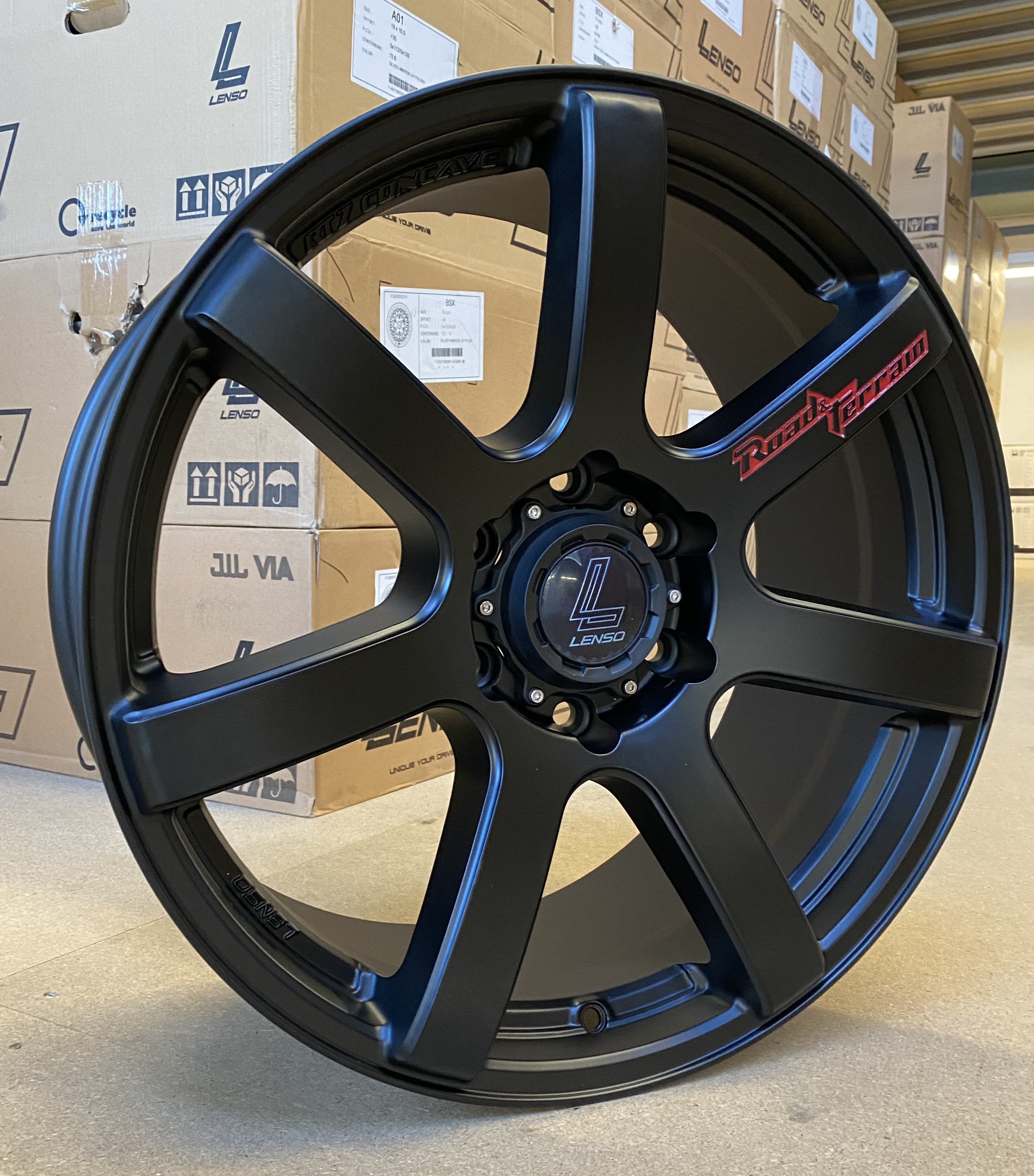 LENSO RT7 Matt Schwarz in 20" für FORD Ranger | alurad.ch